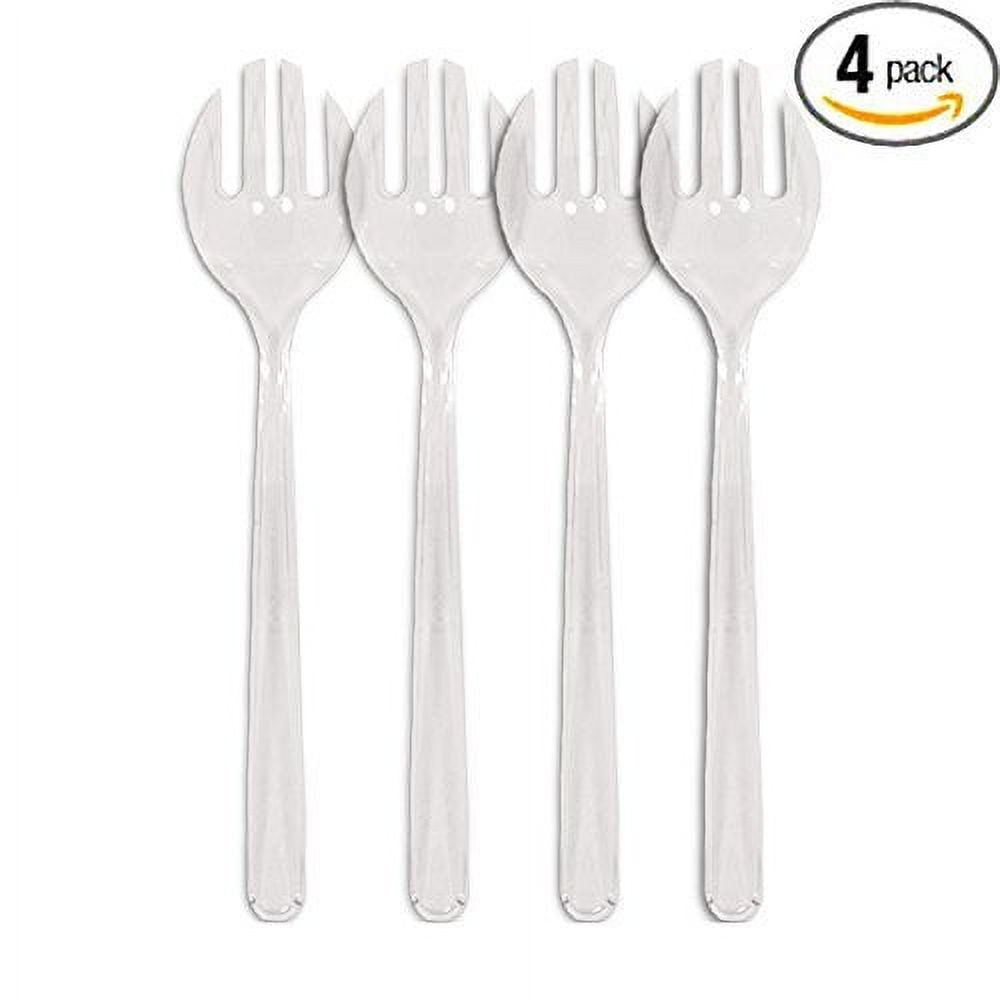 4 Pack 10in Clear Plastic Serving Forks - Walmart.com
