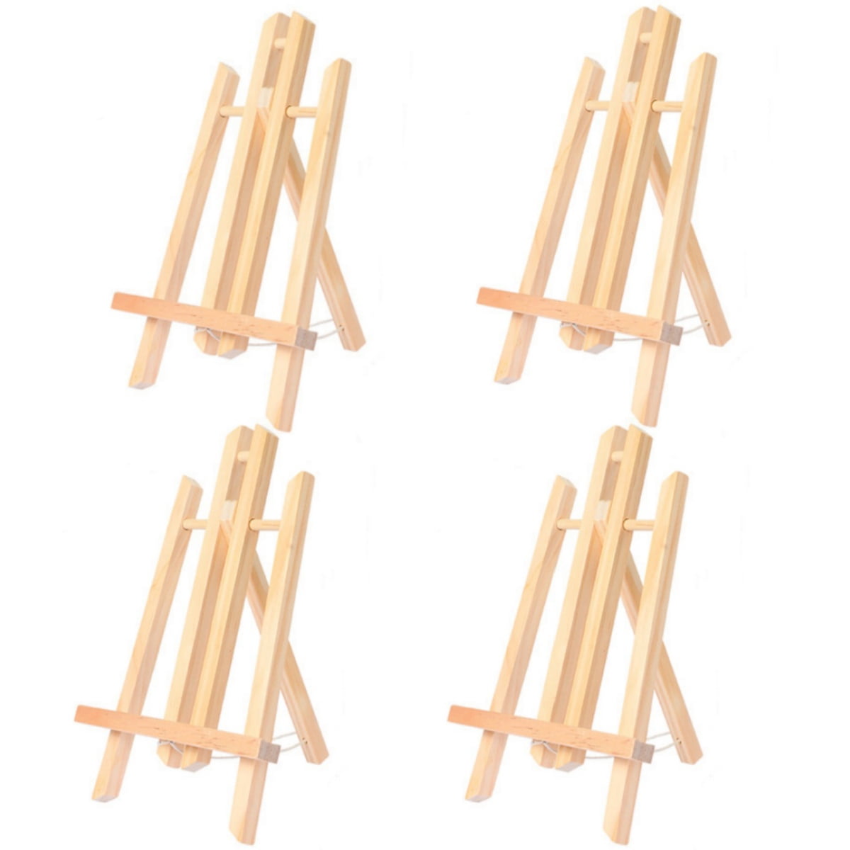 4 Pack 11.8" Wood Easels, Kvago Tabletop Easel for Painting, Displaying ...