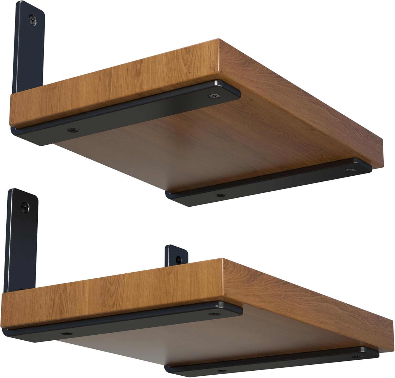 4-Pack 12 Inch Heavy Duty Shelf Brackets, Premium Floating L Bracket ...