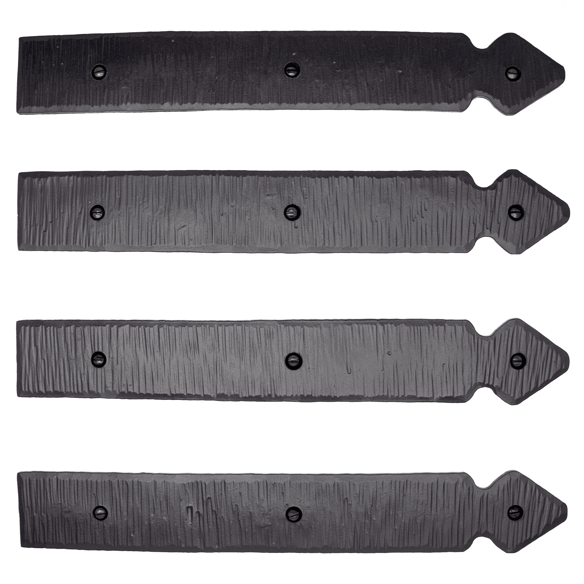 4 Pack 12 inch Faux Door Hinges Black Decorative Strap Hinge Wrought Iron Strap Barn Door Strap ...
