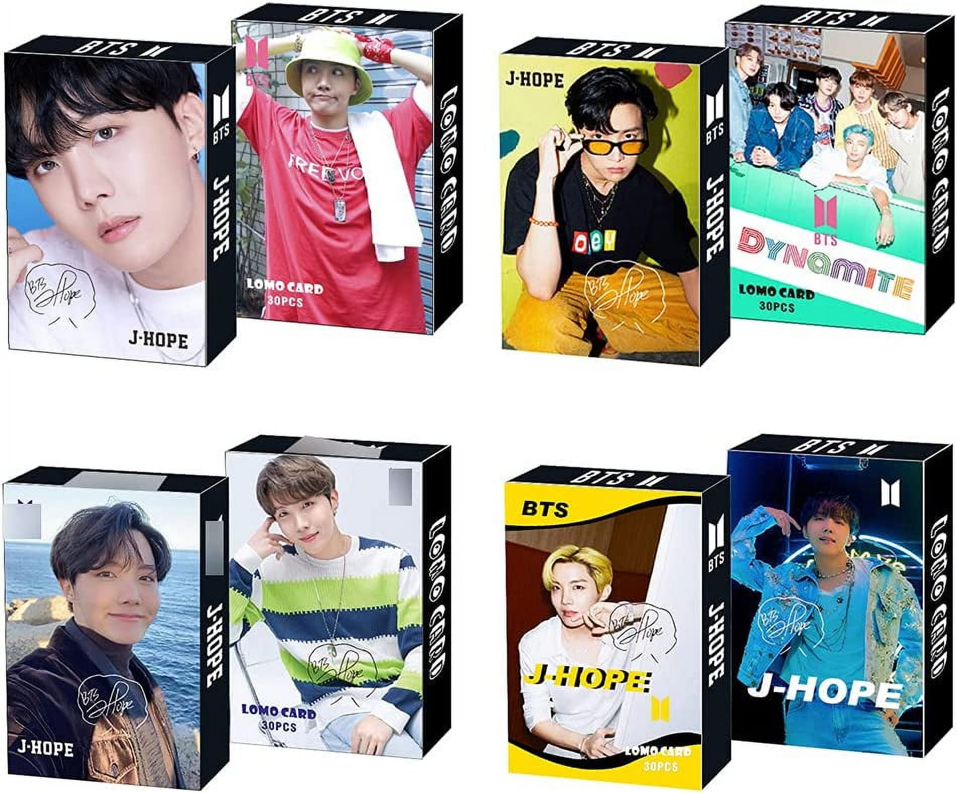4 Pack/120 Pcs BTS J-HOPE Lomo Card KPOP Bangtan Boys Photocards ...