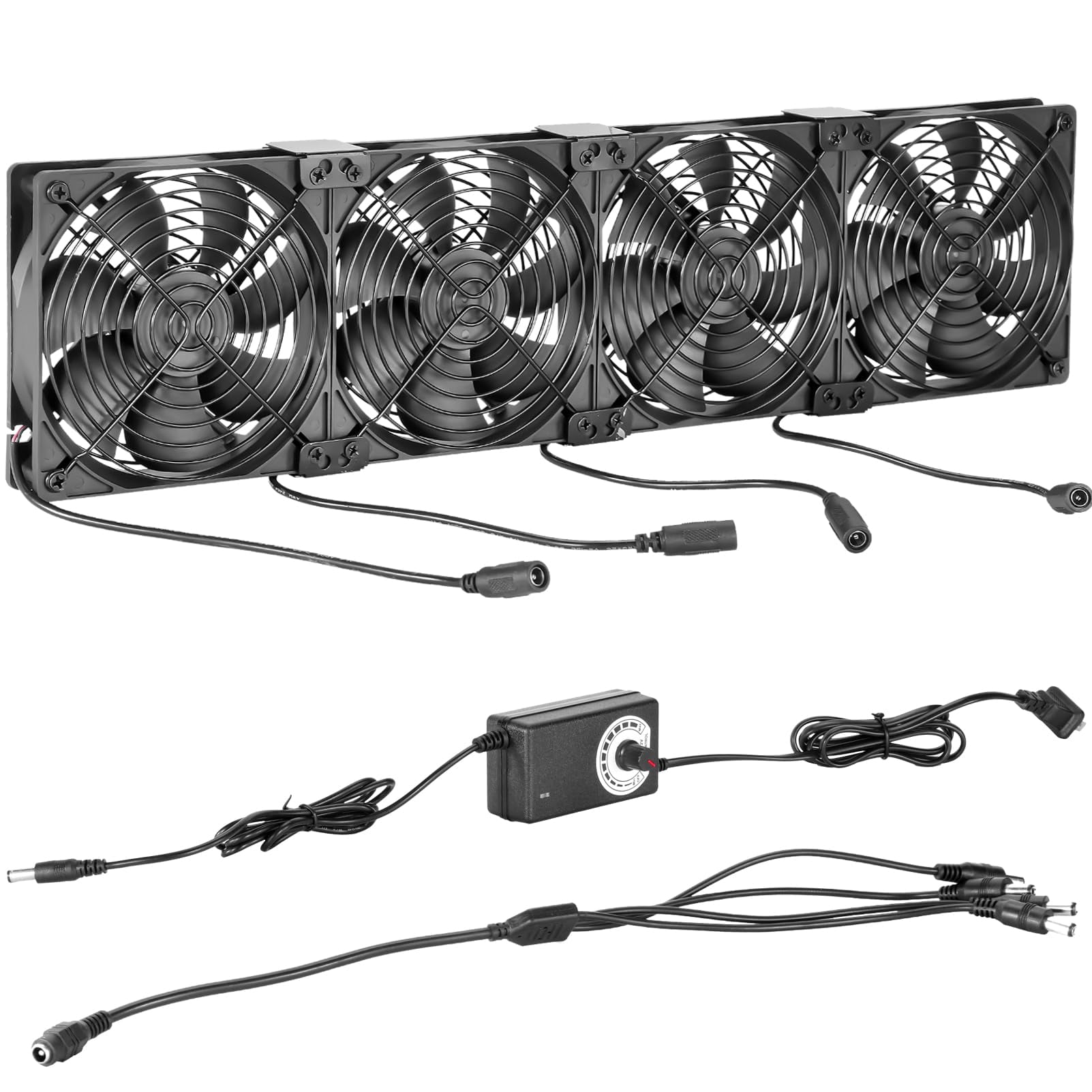 4-Pack 120mm X 25mm RRF12 Large Air Flow Cooling Fans - High Airflow ...