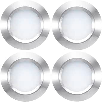 4-Pack 12V Recessed Ceiling Lights,3W LED Ceiling Lights,6000K LED ...