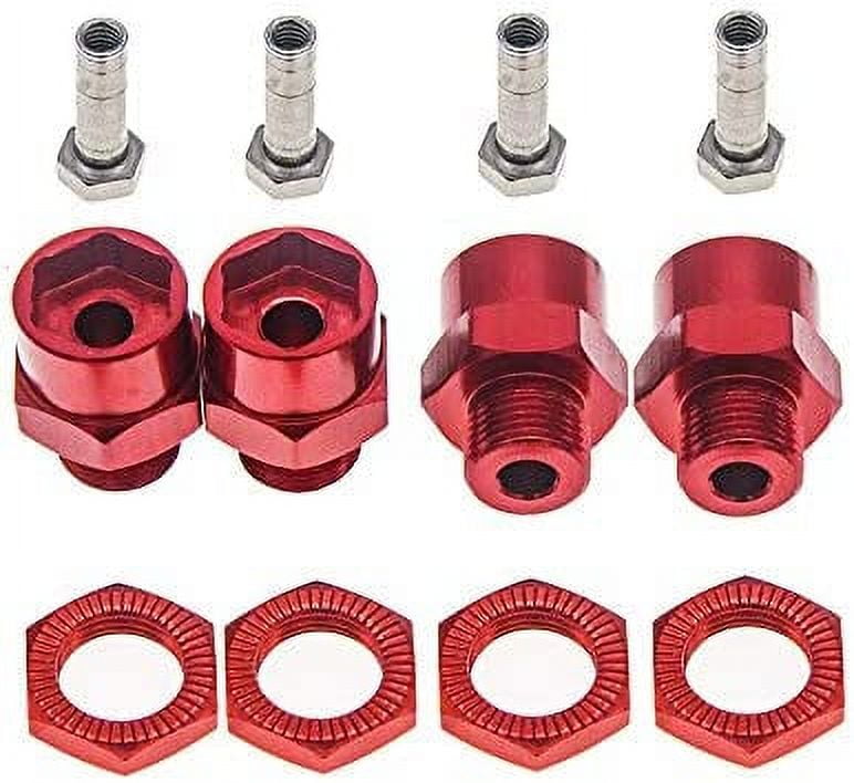 4-Pack 12mm to 17mm Wheel Hex Hub Adapter Extension Conversion for 1/10 RC Car and Upgrade 1/8 ...