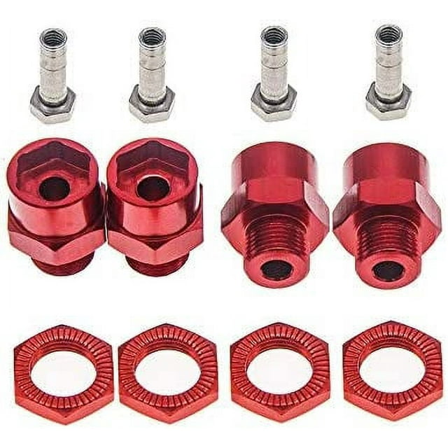 4-Pack 12mm to 17mm Wheel Hex Hub Adapter Extension Conversion for 1/10 RC Car and Upgrade 1/8 ...