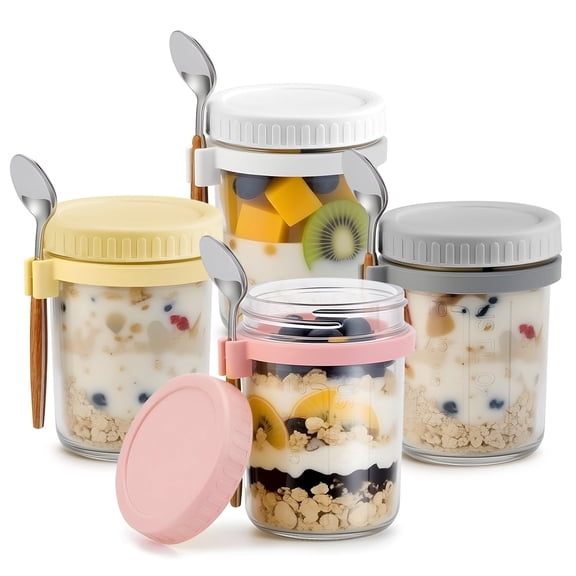 Airtight Glass Jars Collection for Food Storage and Organization