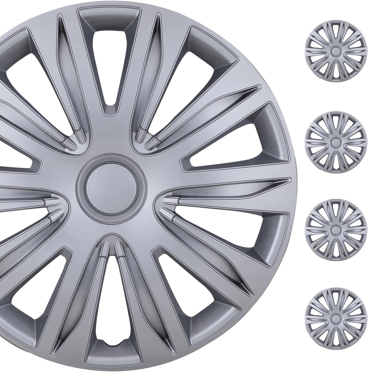 (4 Pack)13 Inch Universal Wheel Rim Cover Hubcaps Snap On Car Truck Fit ...