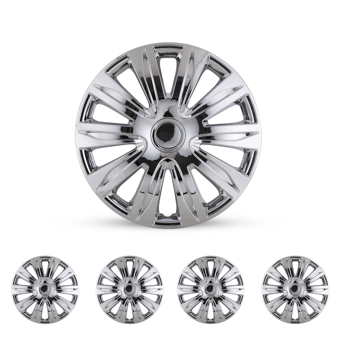 (4 Pack)14 inch Universal Wheel Rim Cover Hubcaps Snap on Car Truck Fit ...