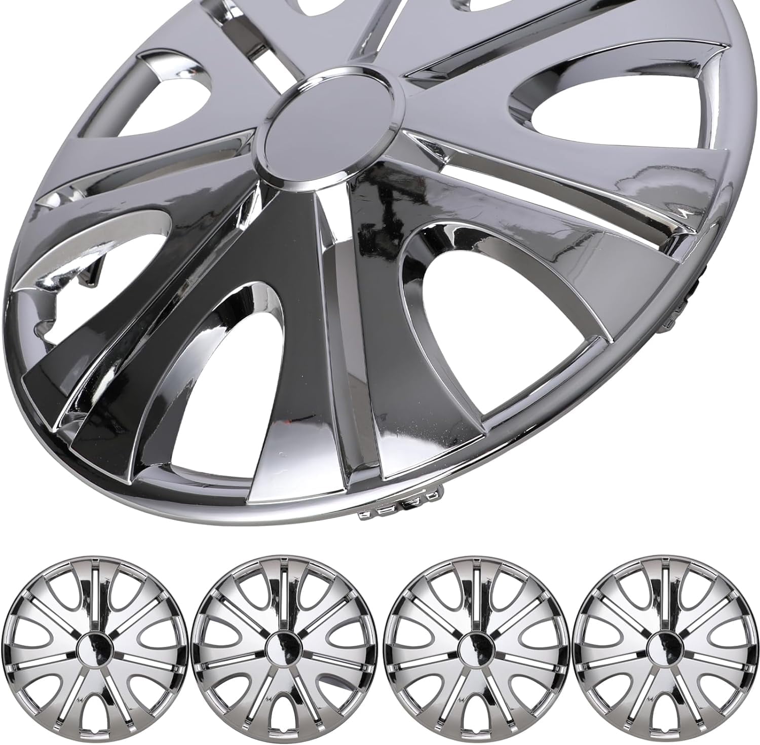 (4 Pack)14 Inch Universal Wheel Rim Cover Hubcaps Snap On Car Truck Fit ...