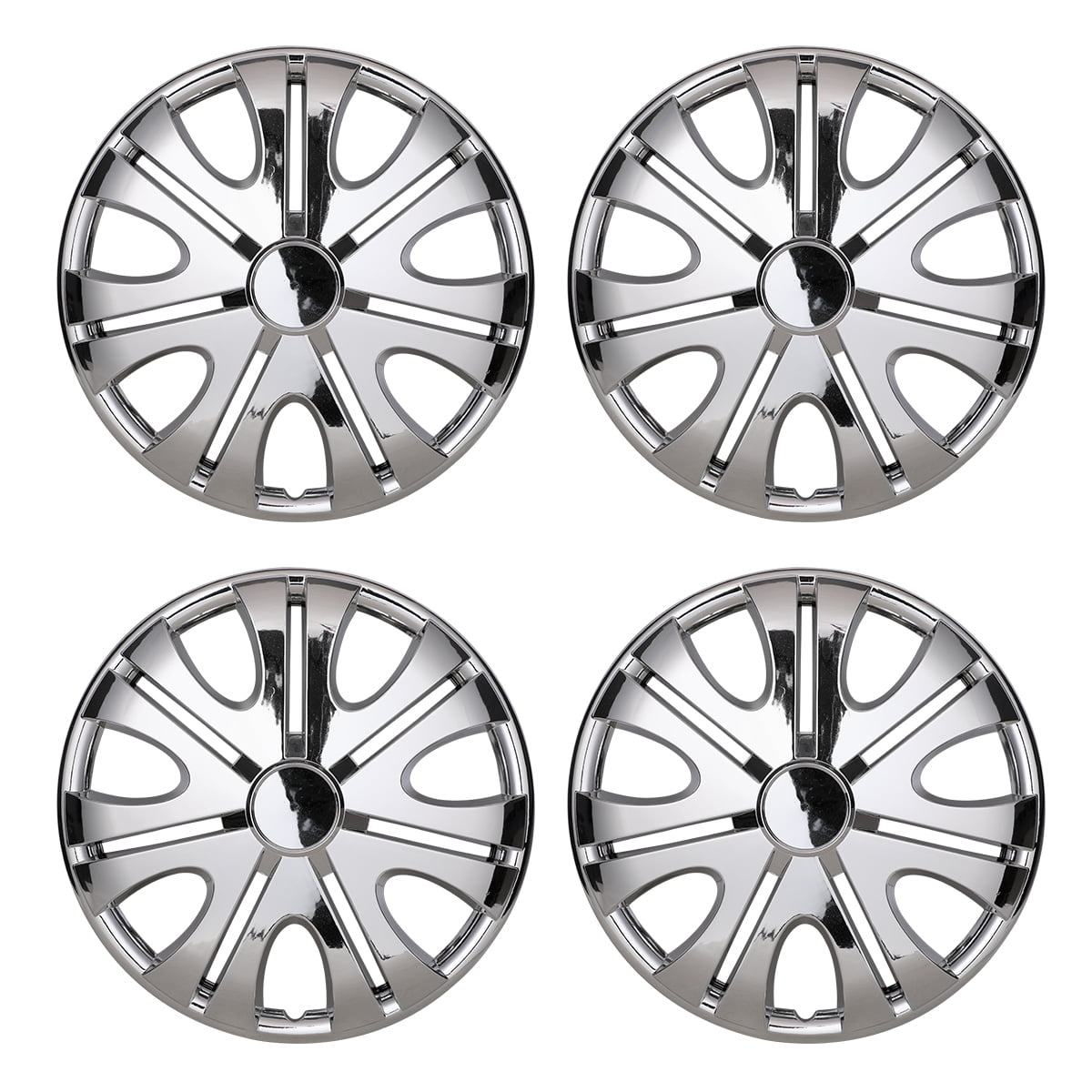(4 Pack)14 inch Universal Wheel Rim Cover Hubcaps Snap on Car Truck Fit ...