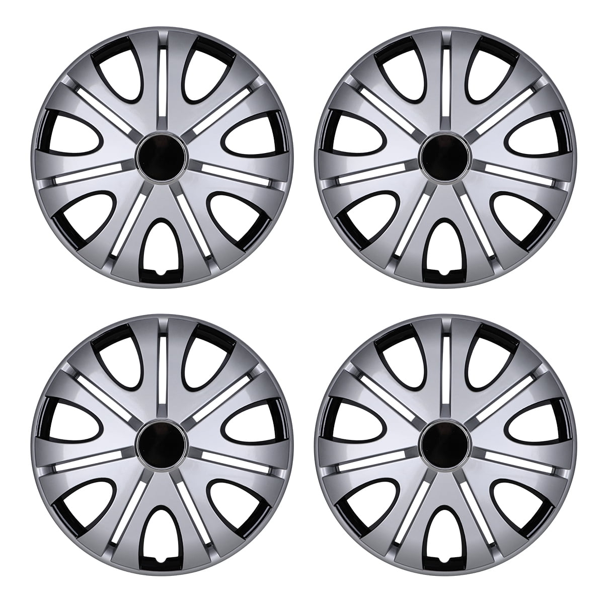 (4 Pack)14 inch Universal Wheel Rim Cover Hubcaps Snap on Car Truck Fit ...