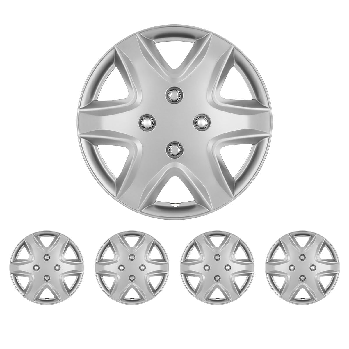 (4 Pack)14 inch Universal Wheel Rim Cover Hubcaps Snap on Car Truck Fit ...