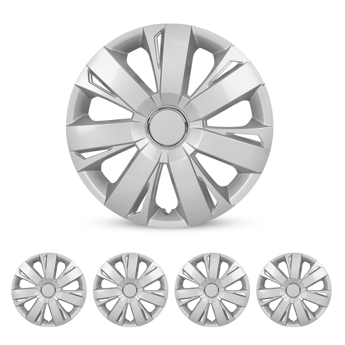 (4 Pack)14 Inch Universal Wheel Rim Cover Hubcaps Snap On Car Truck SUV ...