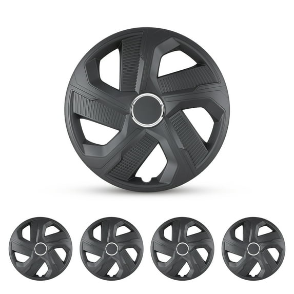 4-Pack 14'' Universal Hubcaps, R14 Steel Wheel Rims Covers Snap On ...