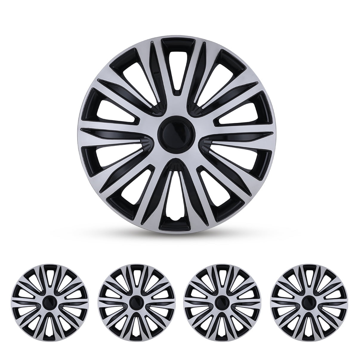 4Pcs/set 14" Universal Wheel Rim Cover Hubcaps Snap On Car Truck SUV ...