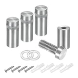 4 Pack 15/32" x 1" Stainless Steel Standoff Sign Standoff Screws ...
