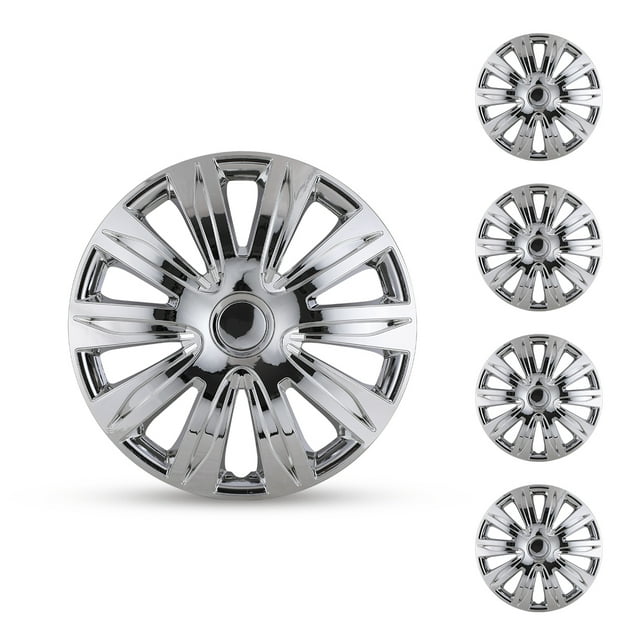 (4 Pack)15 Inch Universal Wheel Rim Cover Hubcaps Snap On Car Truck Fit ...