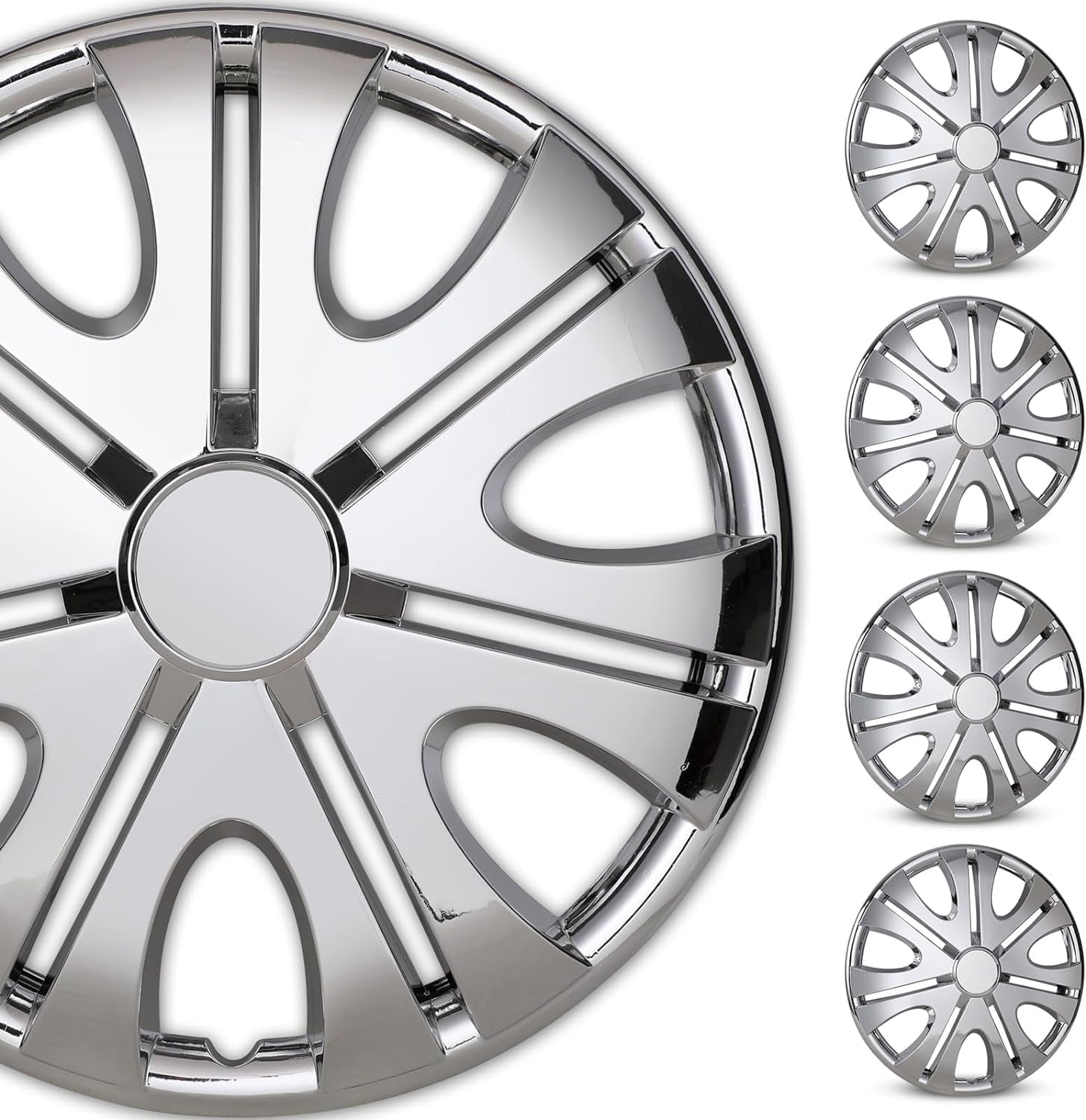 (4 Pack)15 Inch Universal Wheel Rim Cover Hubcaps Snap On Car Truck Fit ...