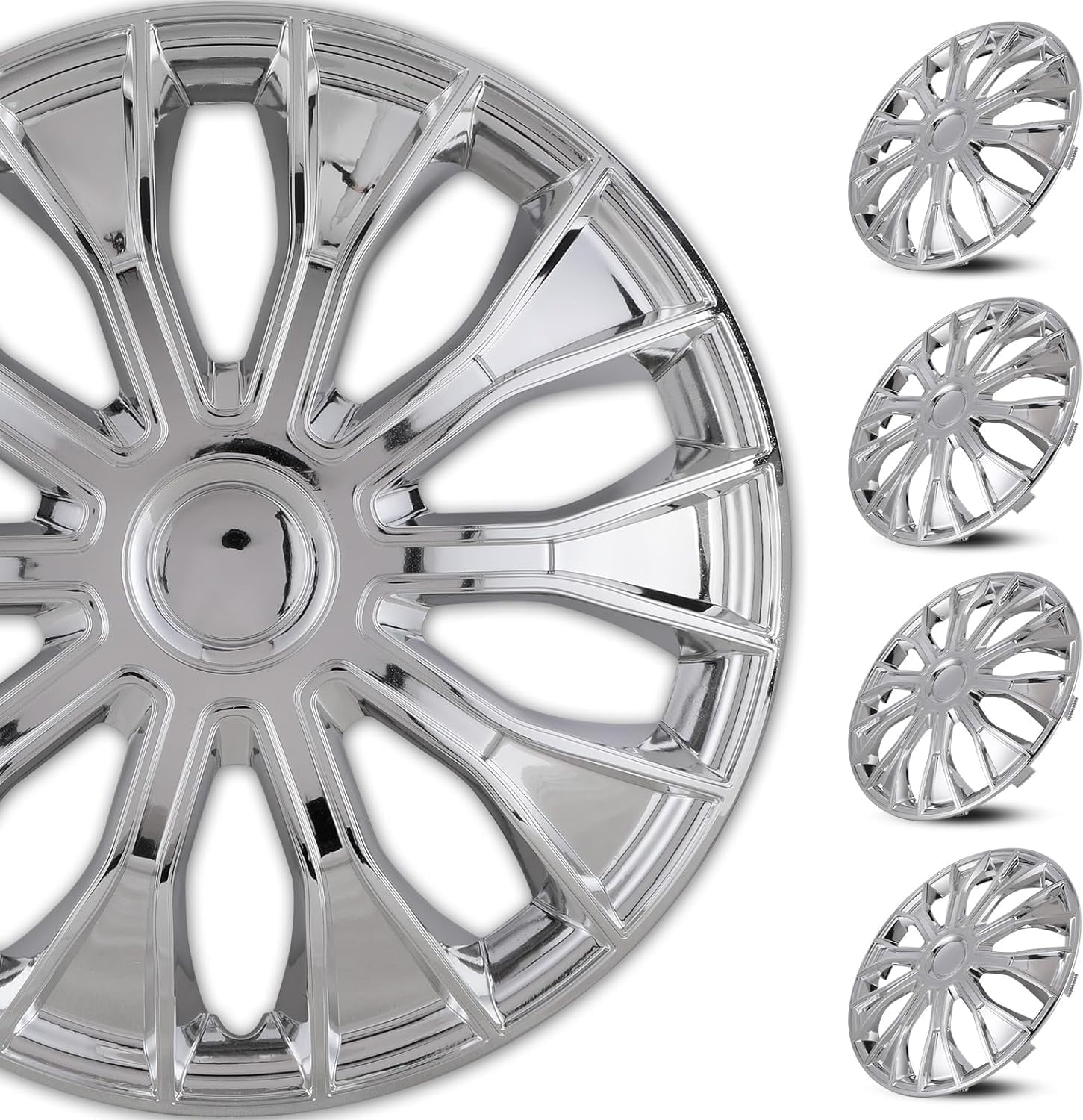 (4 Pack)15 Inch Universal Wheel Rim Cover Hubcaps Snap On Car Truck Fit ...