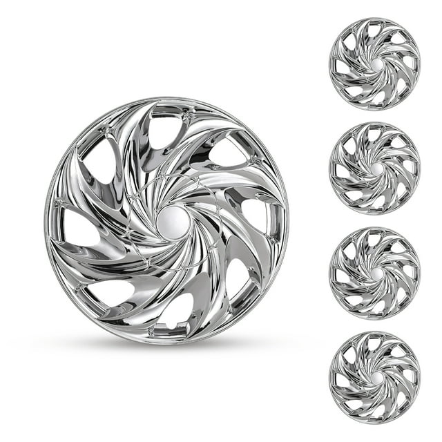 (4 Pack)15 Inch Universal Wheel Rim Cover Hubcaps Snap On Car Truck Fit ...