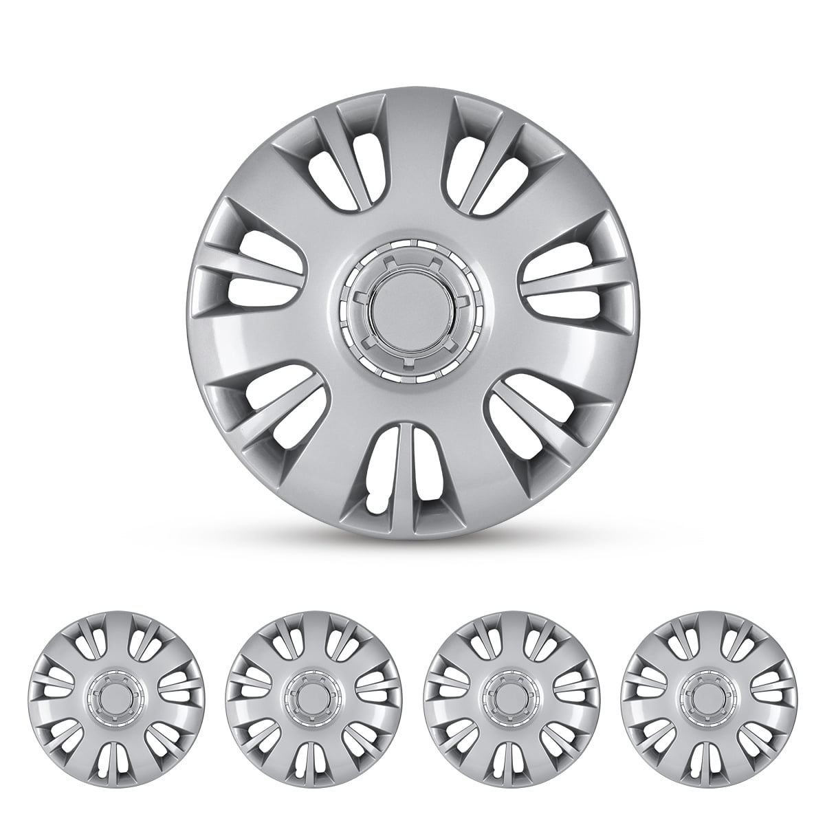 (4 Pack)15 inch Universal Wheel Rim Cover Hubcaps Snap on Car Truck Fit ...