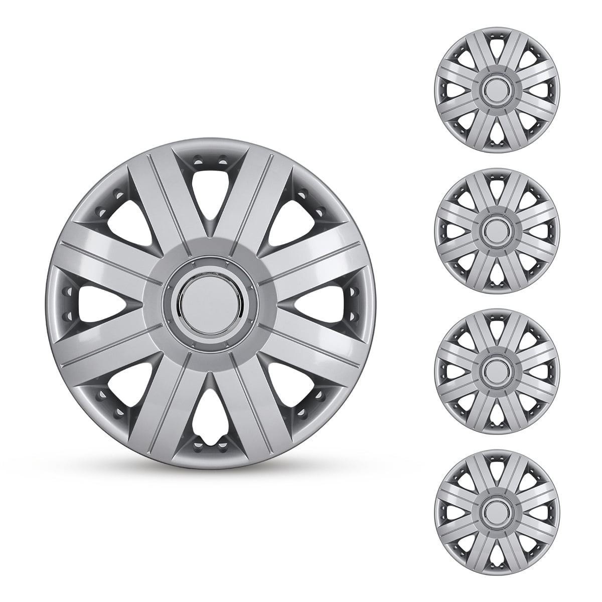 (4 Pack)15 Inch Universal Wheel Rim Cover Hubcaps Snap On Car Truck Fit ...