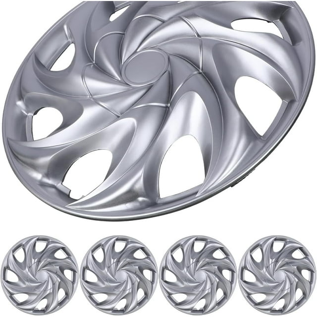 (4 Pack)15 Inch Universal Wheel Rim Cover Hubcaps Snap On Car Truck Fit ...