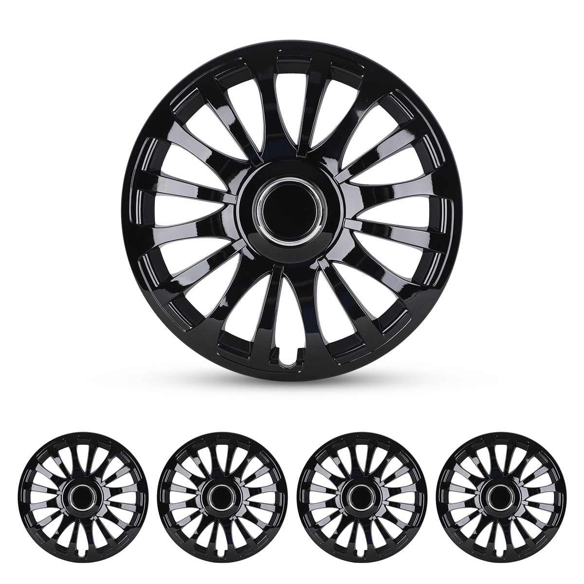 4 Pack 15" Universal Hubcap,Wheel Rims Cover Hubcaps,Snap on Car Truck ...