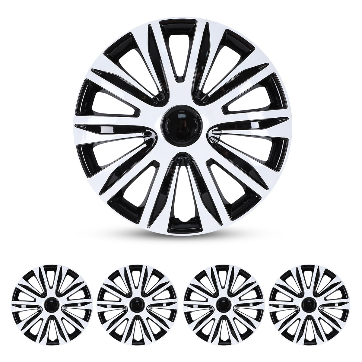 (4 Pack) 15" Universal Hubcaps,Wheel Covers Fit R15 Tire & Steel Rim ...