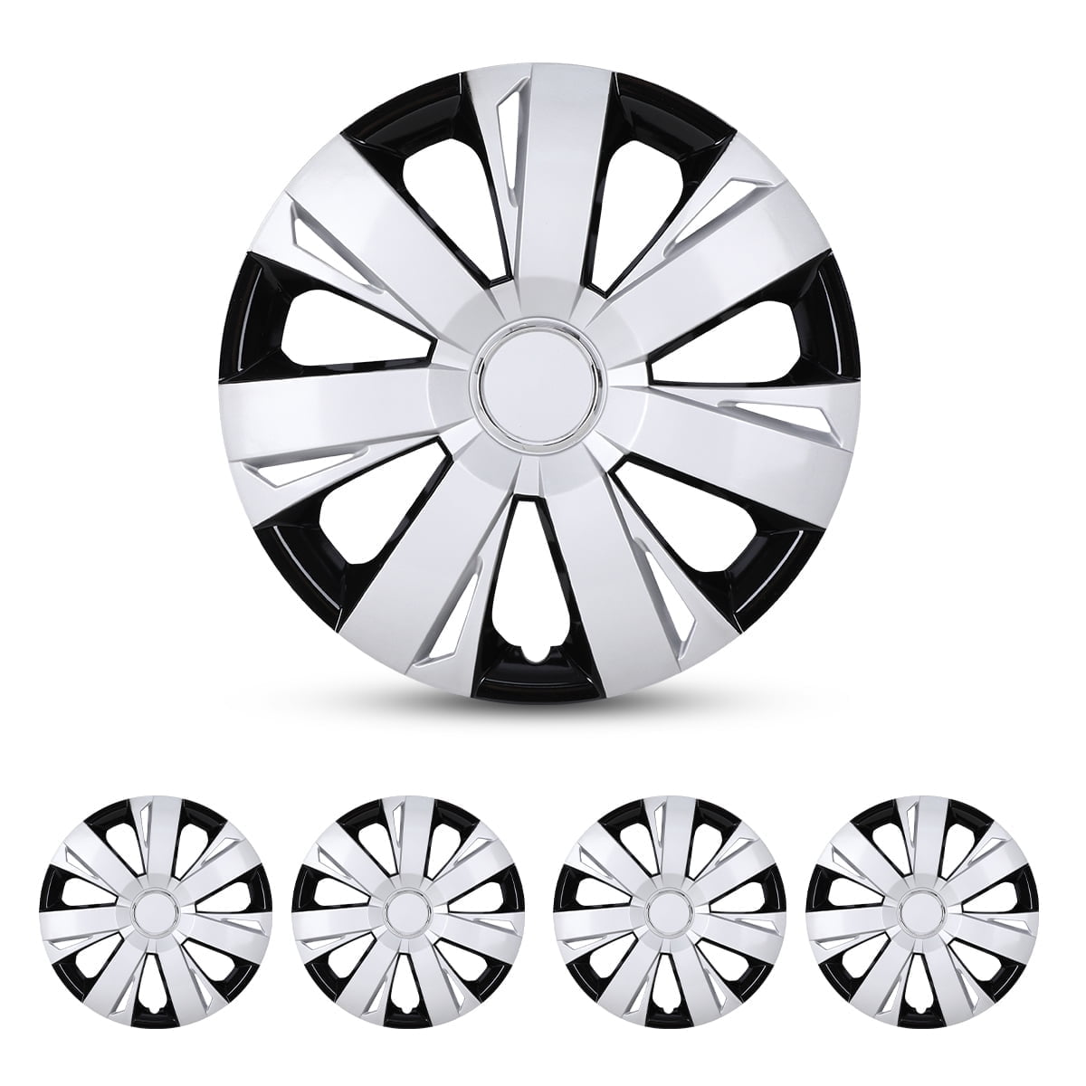 (4 Pack)15" Universal Wheel Rim Cover Hubcaps Snap On Car Truck SUV Fit ...