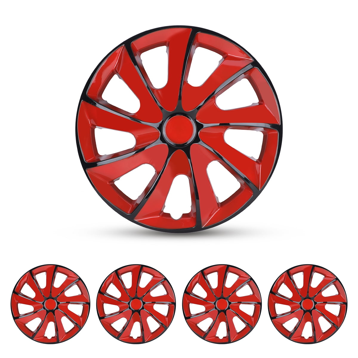 (4-Pack) 15" Universal Wheel Rims Cover Hubcaps Snap-On ABS Hub Caps ...