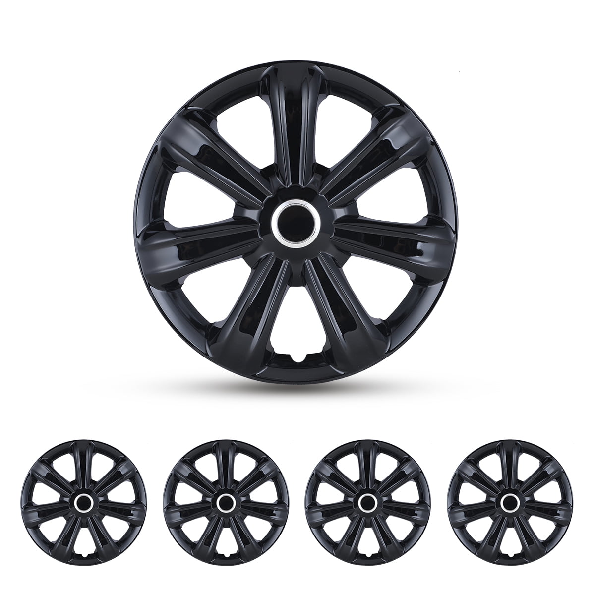 4 Pack 15" Universal Wheel Rims Cover Hubcaps,Snap on Car Truck SUV,ABS ...