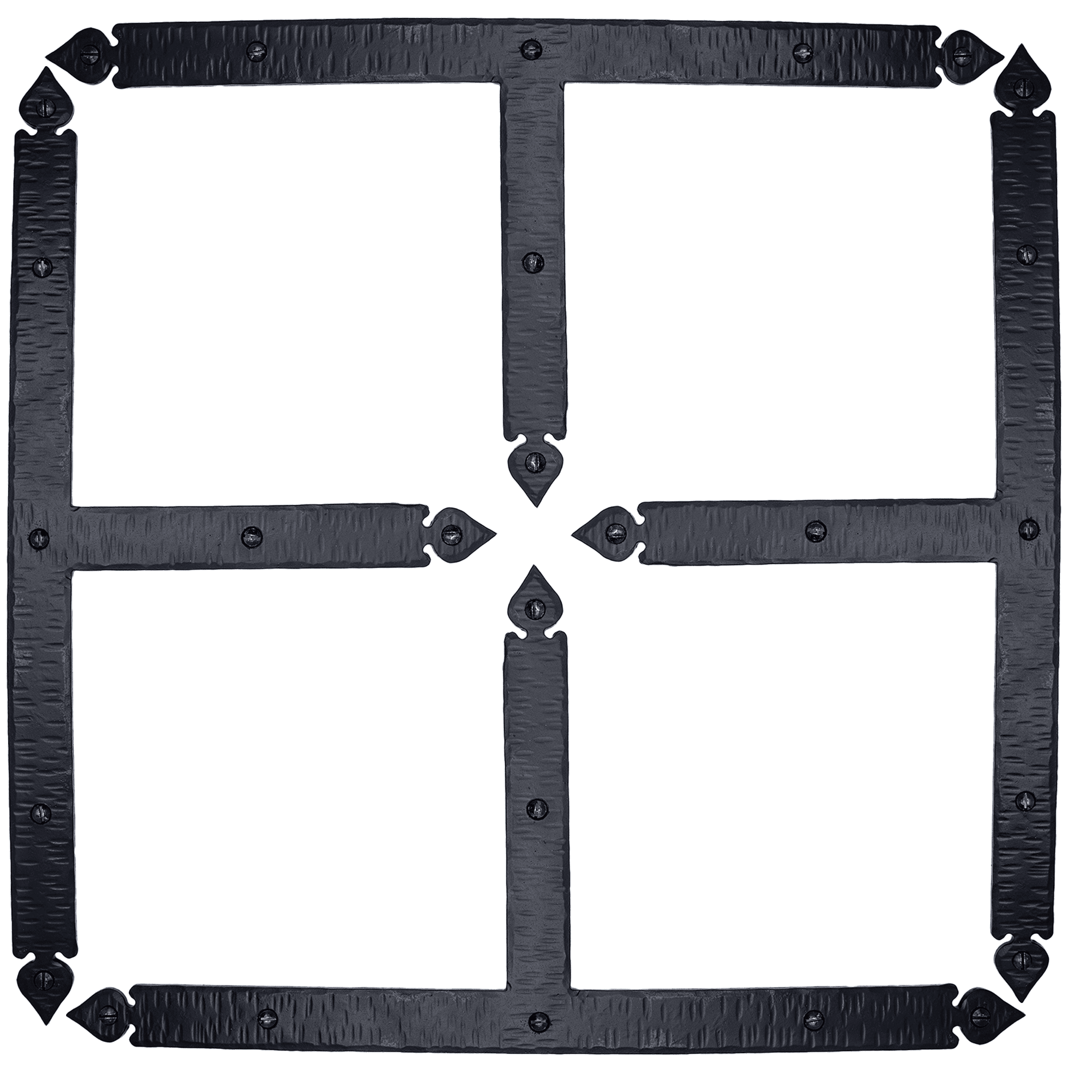 4 Pack 16.25 inch Decorative Corner Brackets Black T Bracket Decorative ...
