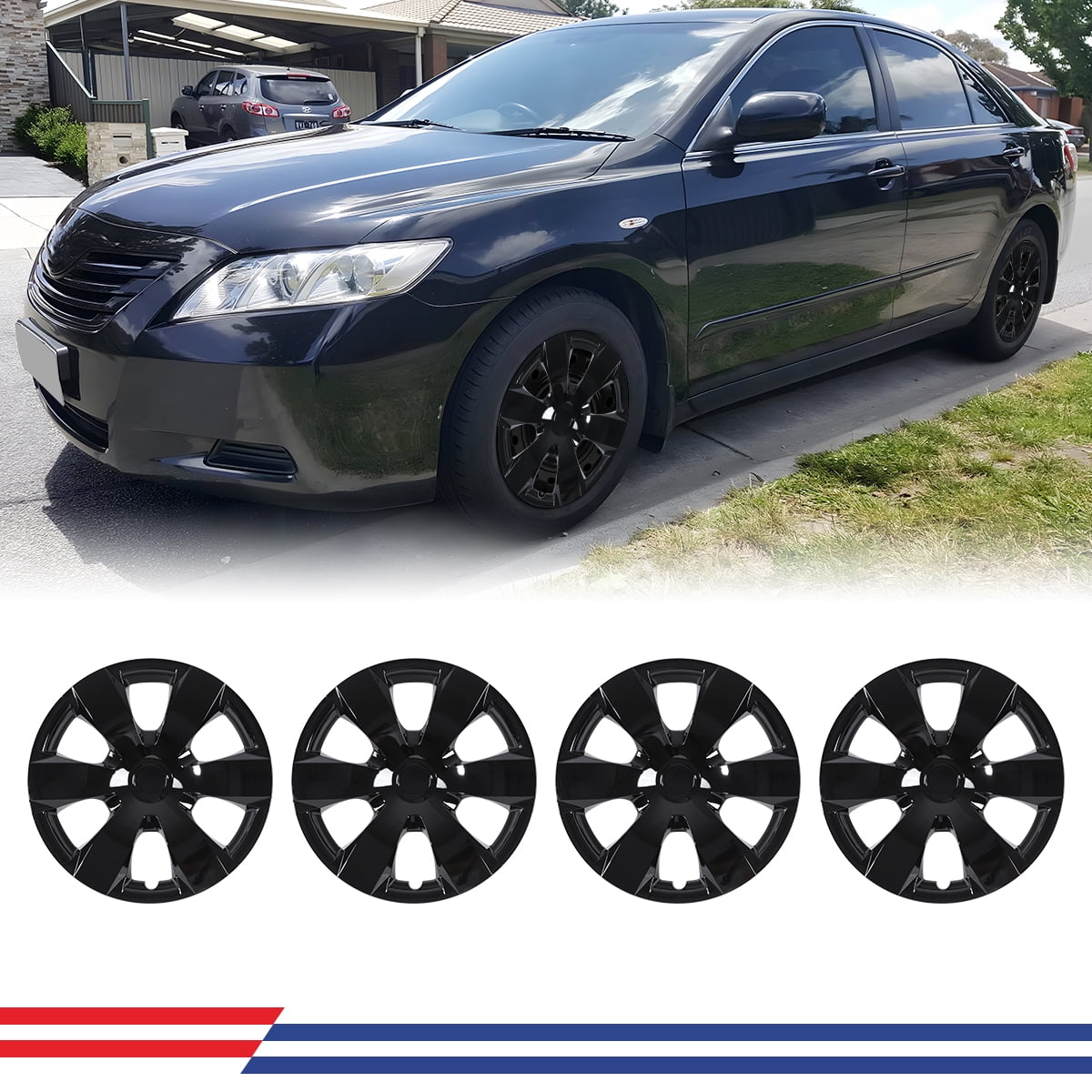 4 Pack 16" Hubcap Wheel Cover Replacement for 2007-2011 Toyota Camry ...