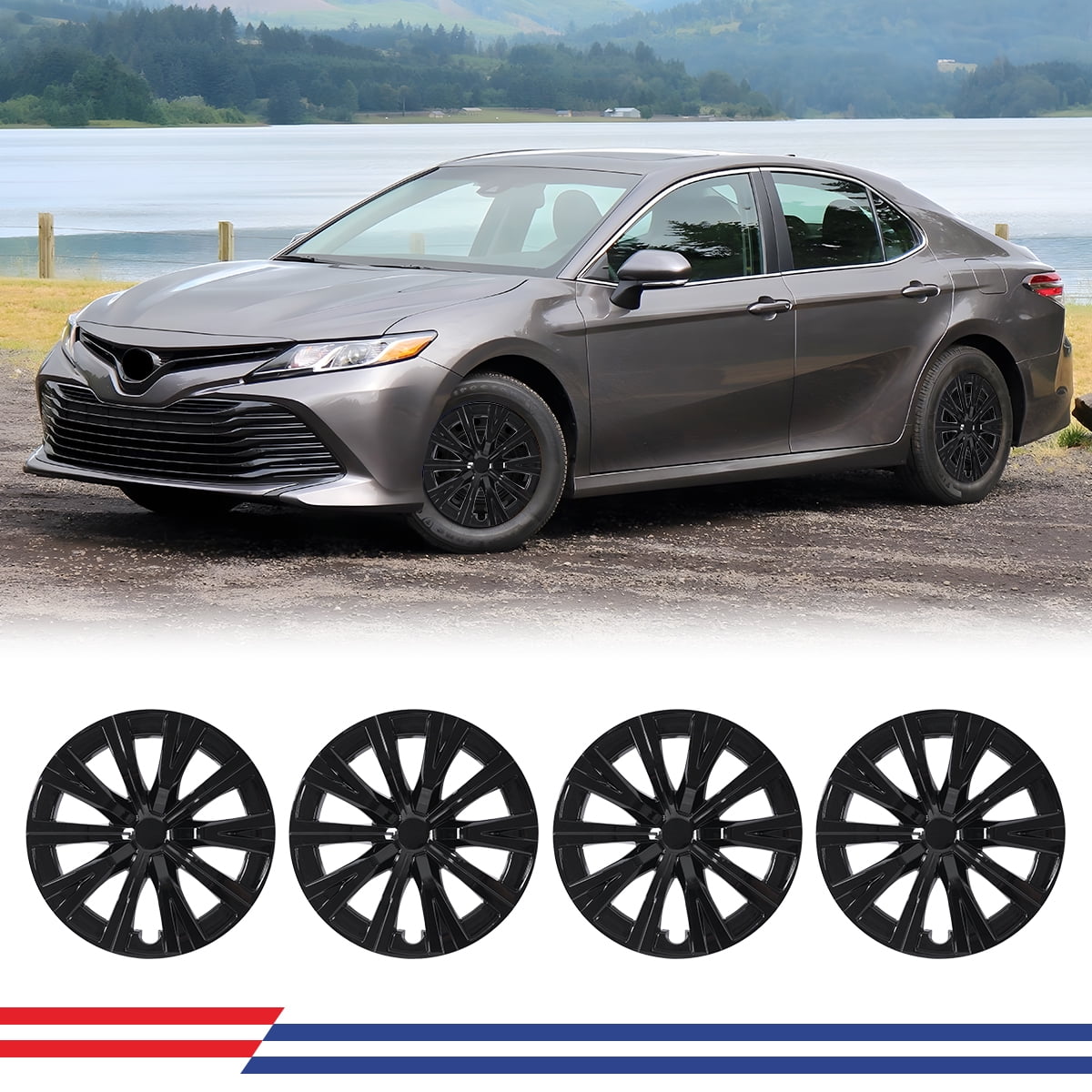 4 Pack,16" Hubcaps For 2018-2024 Toyota Camry,Wheel Rim Cover for 2018 ...