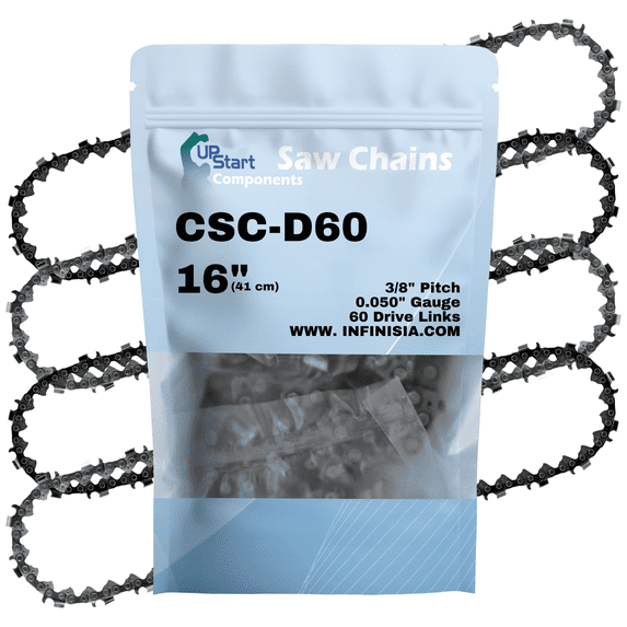 4-Pack 16-Inch Chainsaw Chain Replacement for Echo CS-620PW - D60 (16 ...
