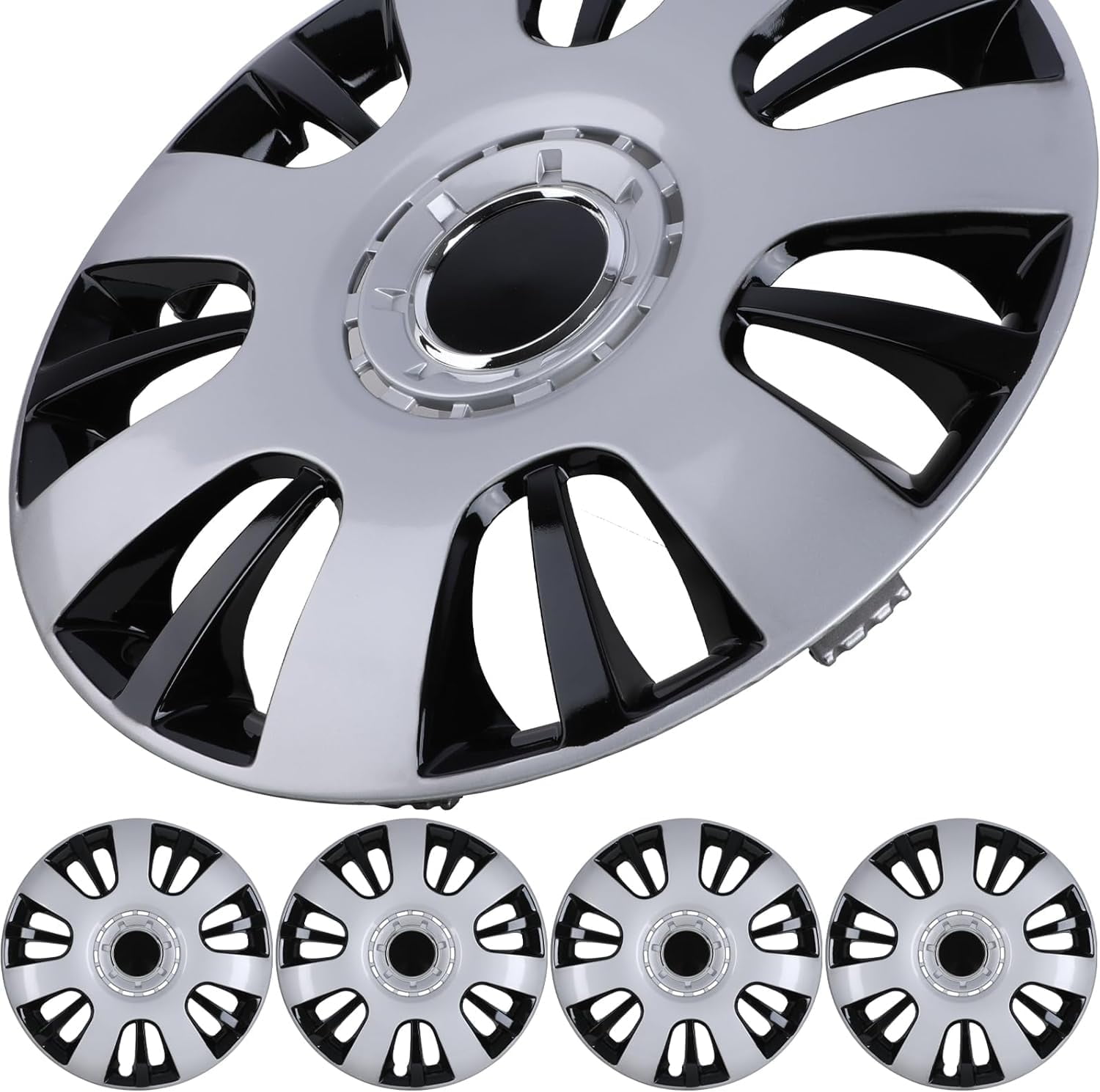 (4 Pack)16 Inch Universal Wheel Rim Cover Hubcaps Snap On Car Truck Fit ...