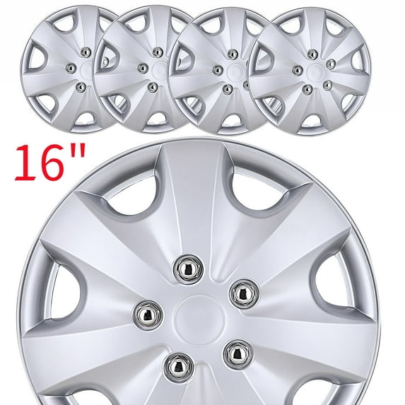 (4 Pack)16 Inch Universal Wheel Rim Cover Hubcaps Snap On Car Truck Fit ...