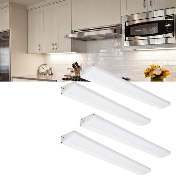 8 Pack 16" Under Cabinet Light linkable, LED Closet Light, Plug-in ...