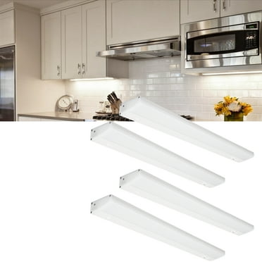 24in. Under Cabinet LED Light Fixture, Linkable Up to 40 Fixtures, Plug ...