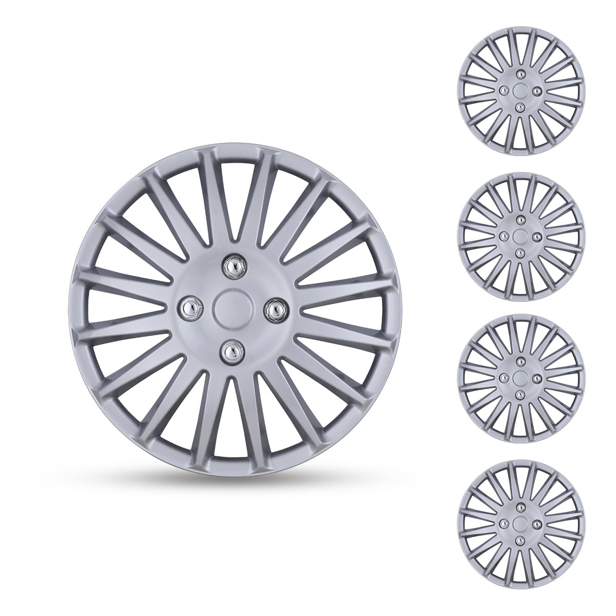 4 Pack 16" Universal Hubcap,Wheel Rim Cover Exterior Accessories,Snap ...