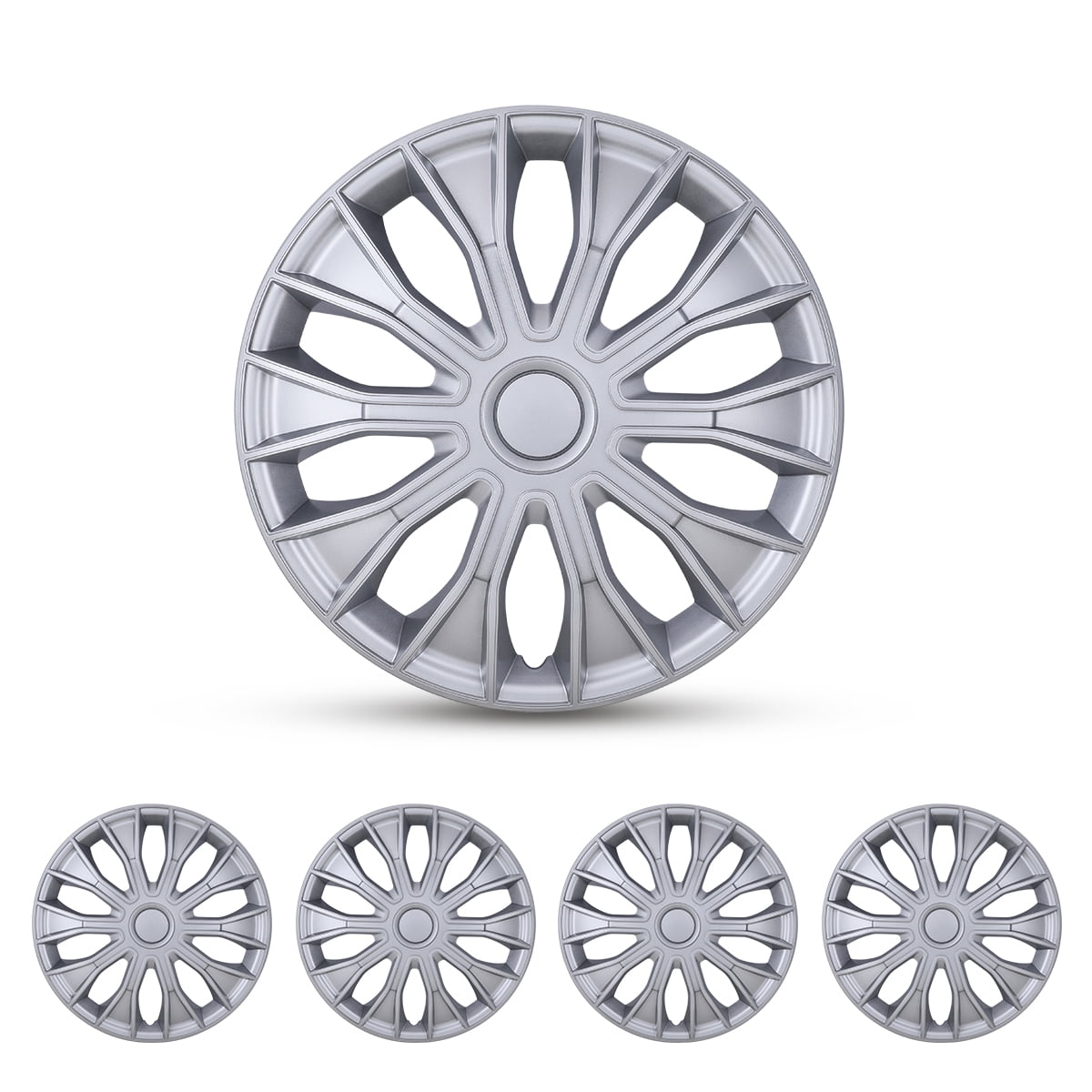 4 Pack 16" Universal Hubcaps for Steel Wheel Rims Cover,Snap on Car ...
