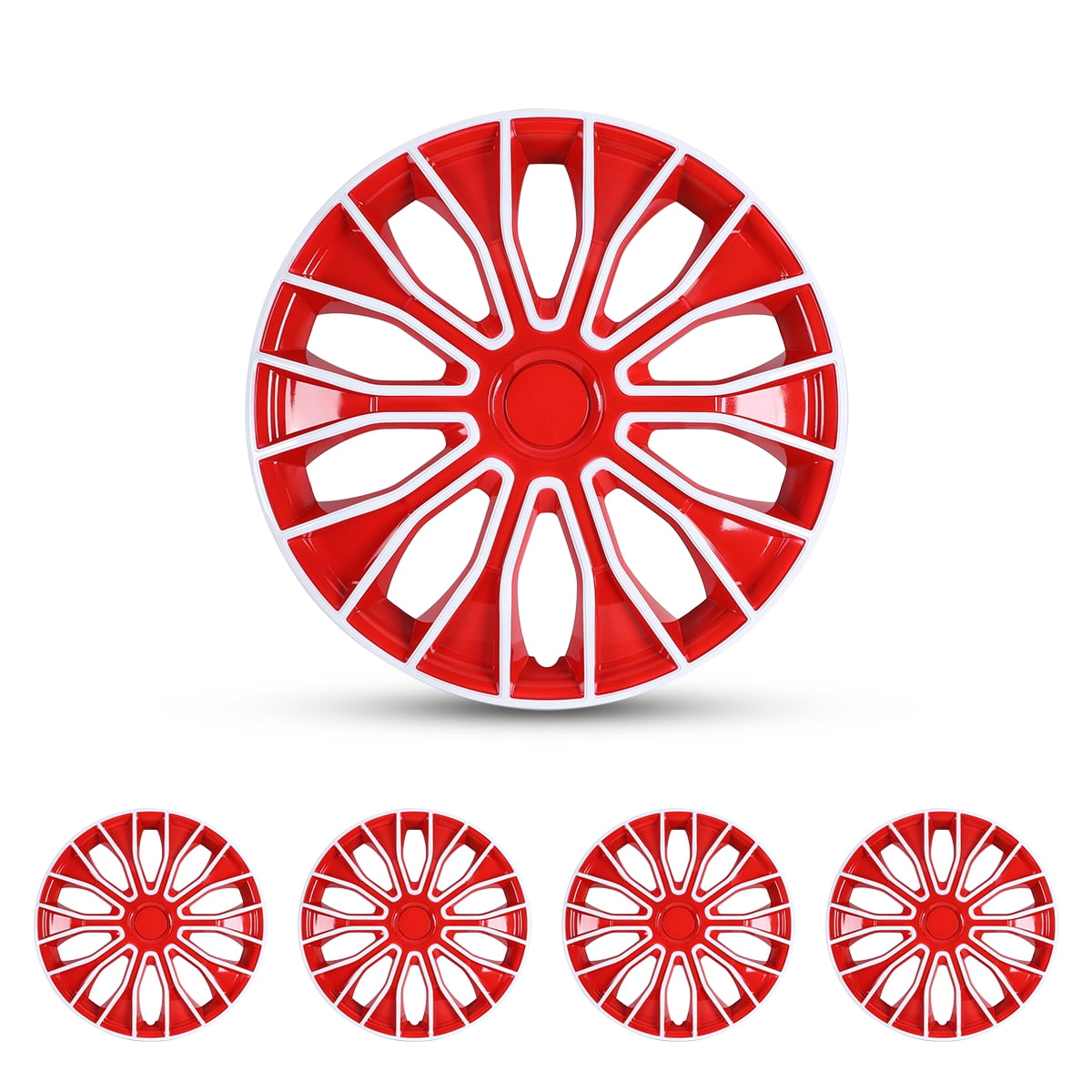 4 Pack 16" Universal Hubcaps for Steel Wheel Rims Cover,Snap on Car ...