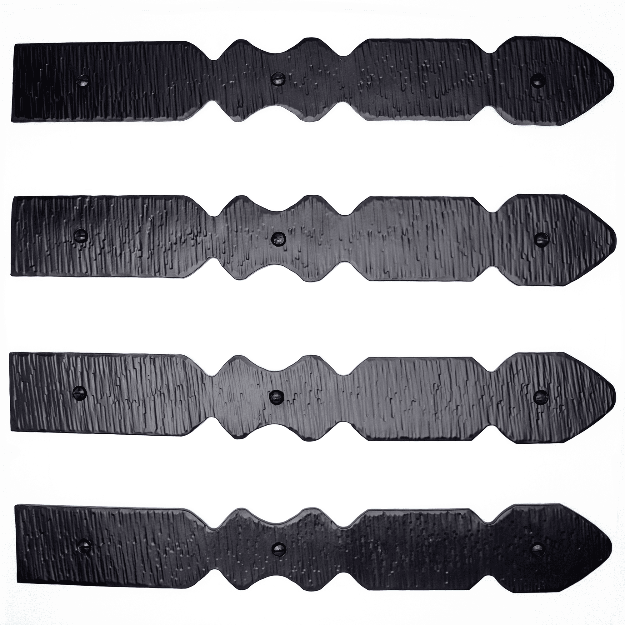 4 Pack 16 inch Faux Door Hinges Black Decorative Strap Hinge Wrought ...