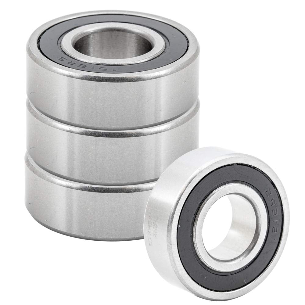 [4-Pack] 1616-2RS - Deep Groove Radial Ball Bearing 1/2in x 1-1/8in x 3 ...
