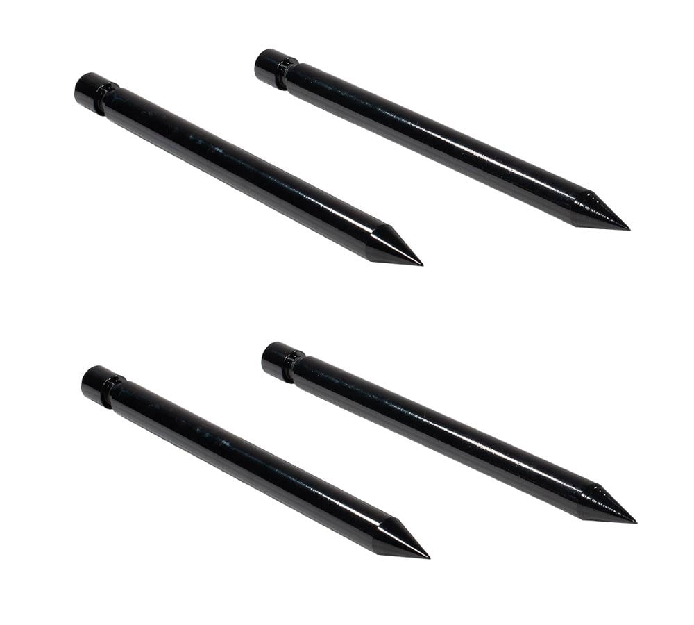 4 Pack 17" Hay Bale Spear Stabilizer Attachment - Black Powder Coated ...