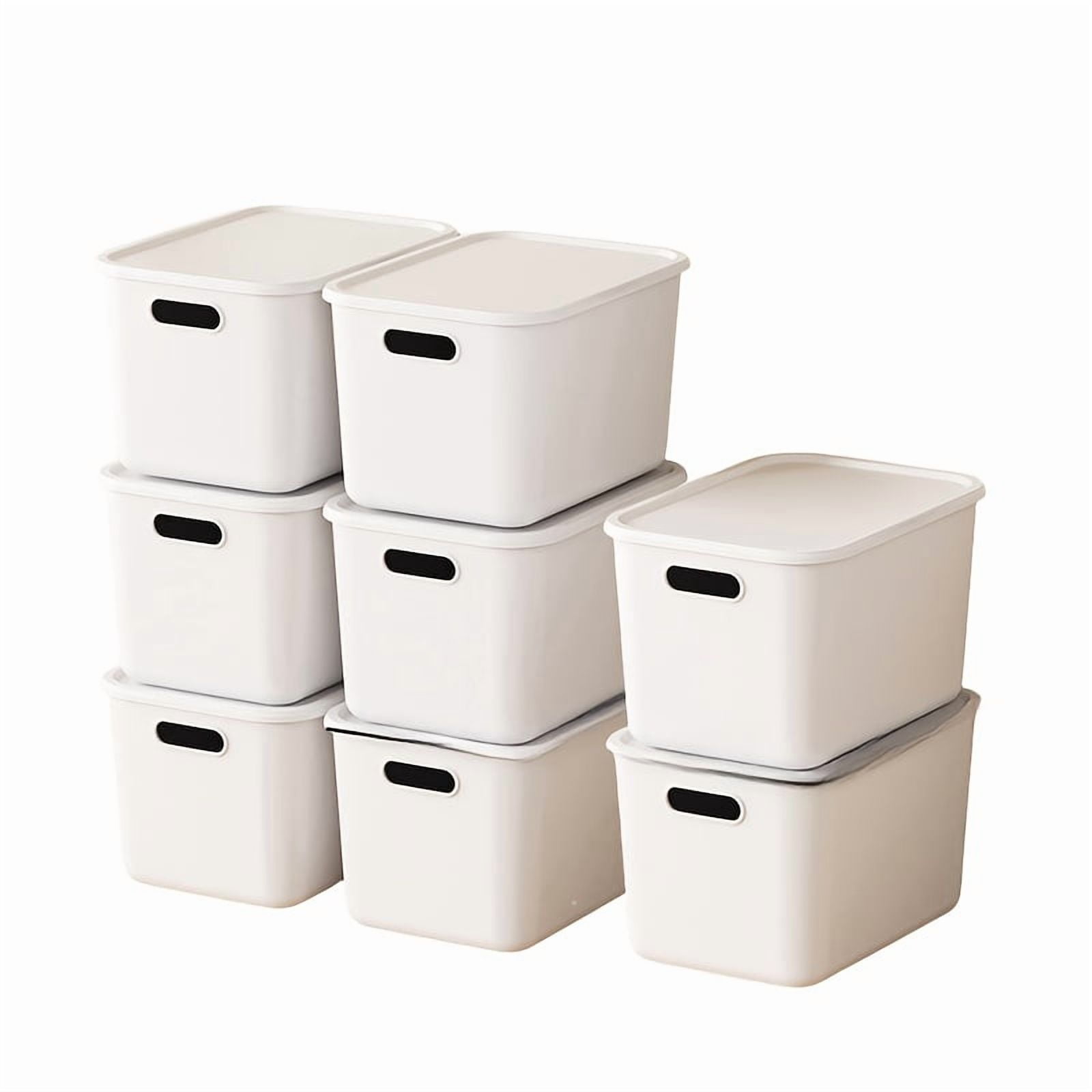 4-Pack 17-Quart Plastic Storage Bins with Lids, Waterproof Stackable ...