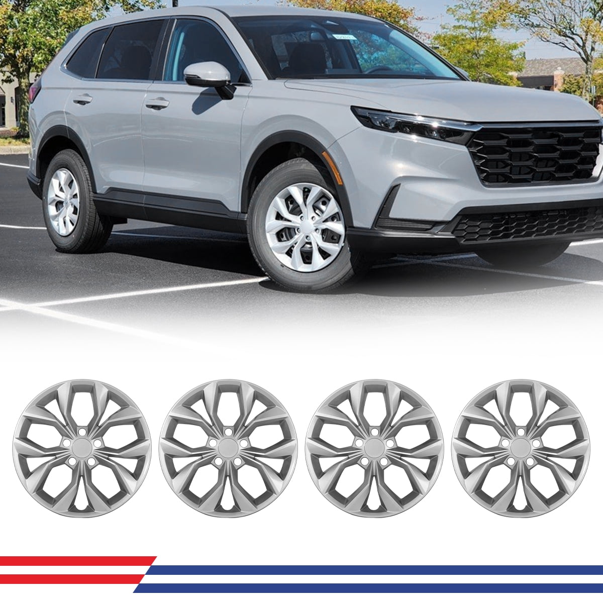4 Pack 17 inch Steel Wheel Hubcaps for 2023-2025 Honda CR-V LX Model ...
