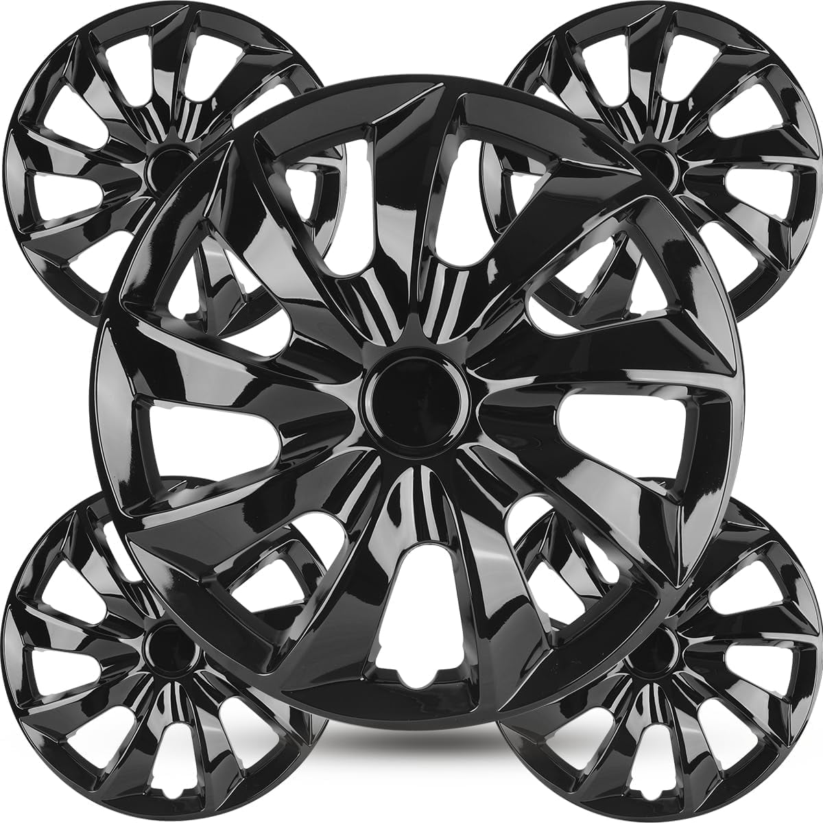 4-Pack 17 inch Wheel Rim Cover Hubcaps,Special Design Fashion Shape ...