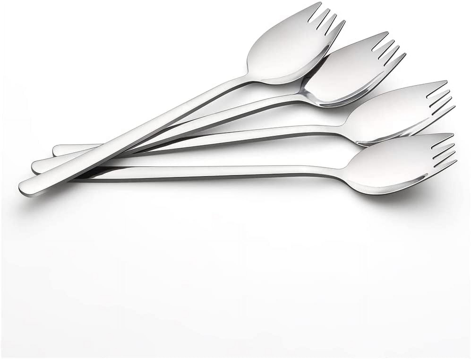 4-Pack 18/10 Spork Stainless Steel , Metal Spork for Everyday Household ...